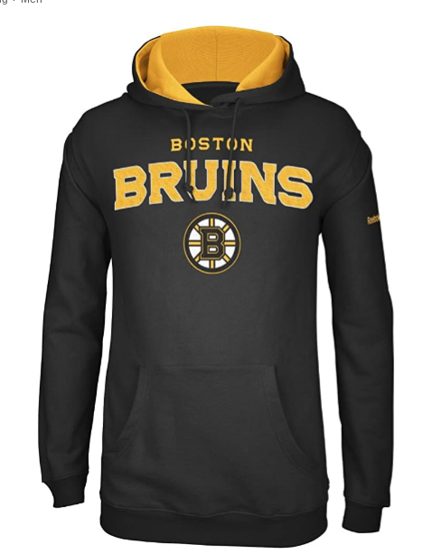 Boston Bruins Reebok NHL Face Off Playbook Hooded Sweatshirt Black
